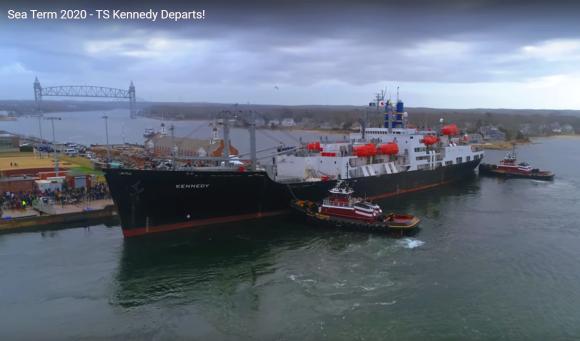 School Ship TS Kennedy Departs for a Term at Sea